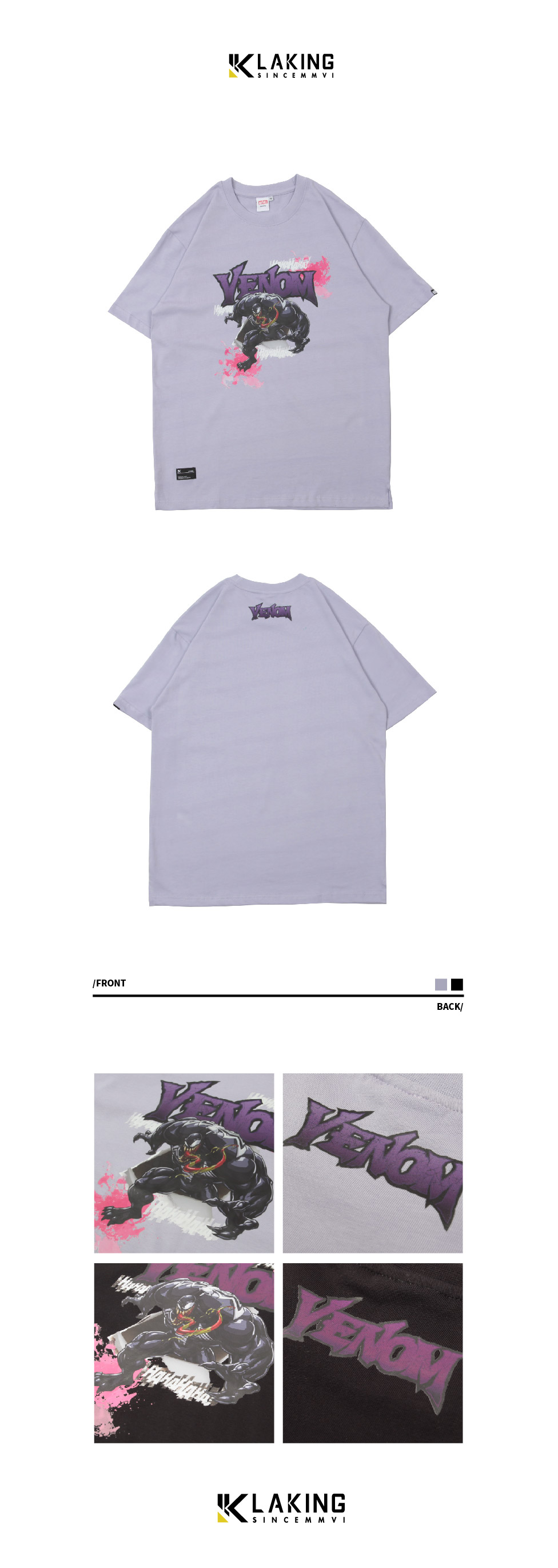 LAKING_漫威猛毒大圖短T