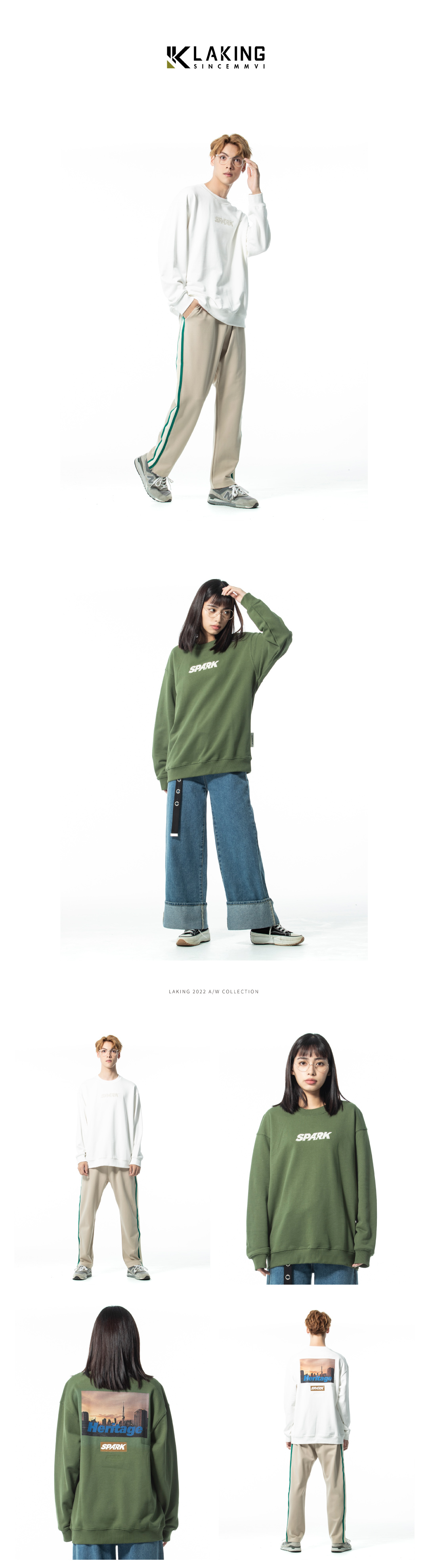 LAKING-鐵塔照片繡字背圖衛衣