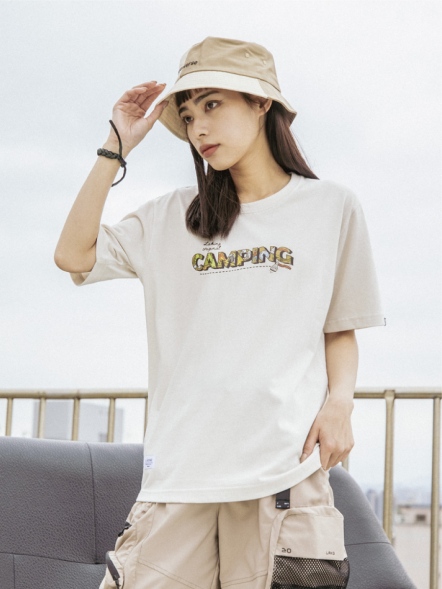 LAKING_露營系登山背圖短T