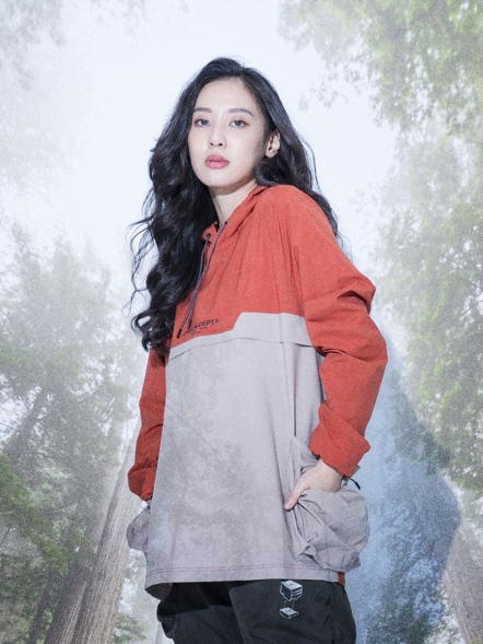 LAKING.LAB-經典口袋拼接工裝長帽T