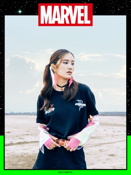 LAKING_漫威死侍雙胸背圖短T